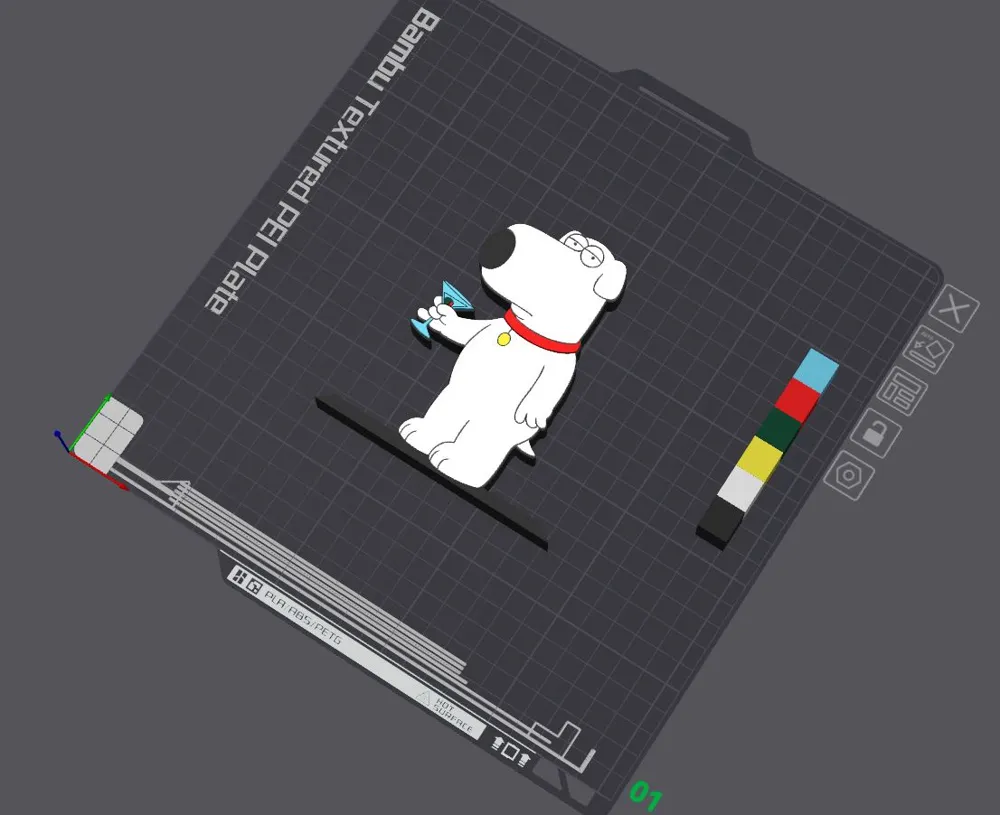 Family Guy Brian Griffin Table Stand by 5kyrunn3r - MakerWorld