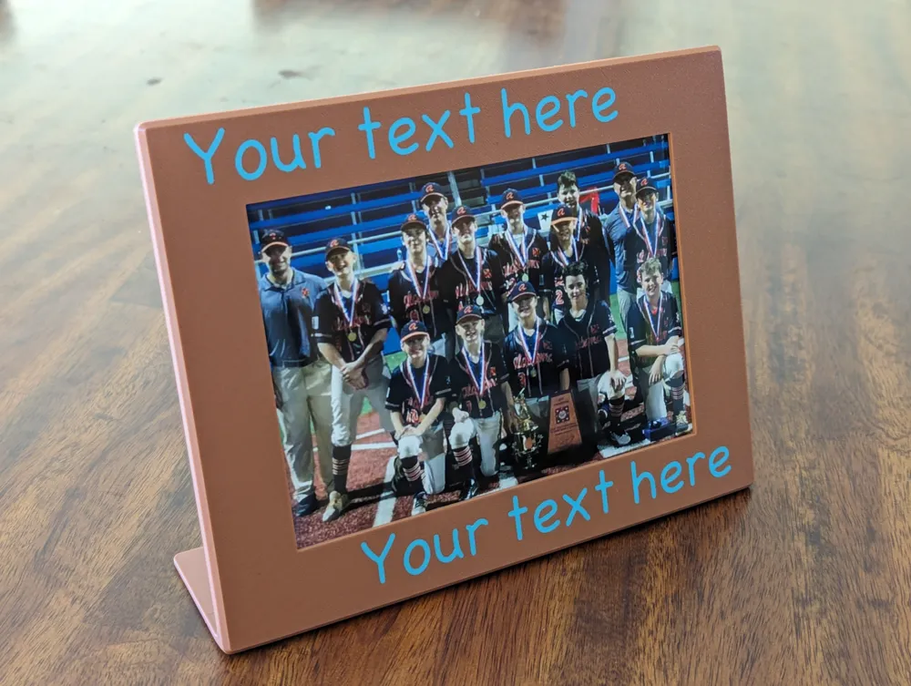 Personalized Picture Frame Flush Surface 4x6 or 5X7 by matt thibs ...