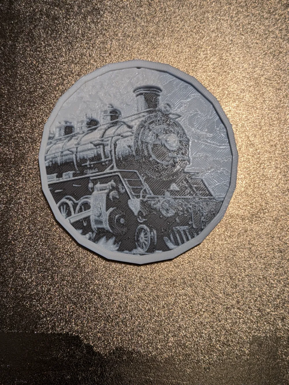 Train coaster by DeathbyX - MakerWorld