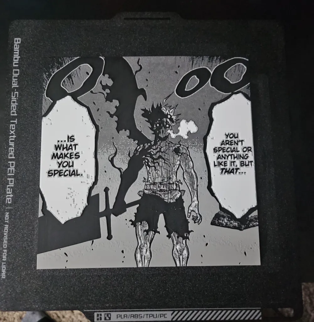 Black Clover - Asta Manga Hueforge by ZeissCMM - MakerWorld
