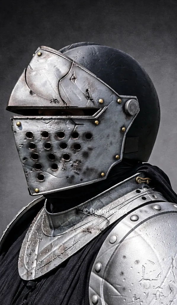 Medieval Knight Helmet - Free 3D Print Model - MakerWorld