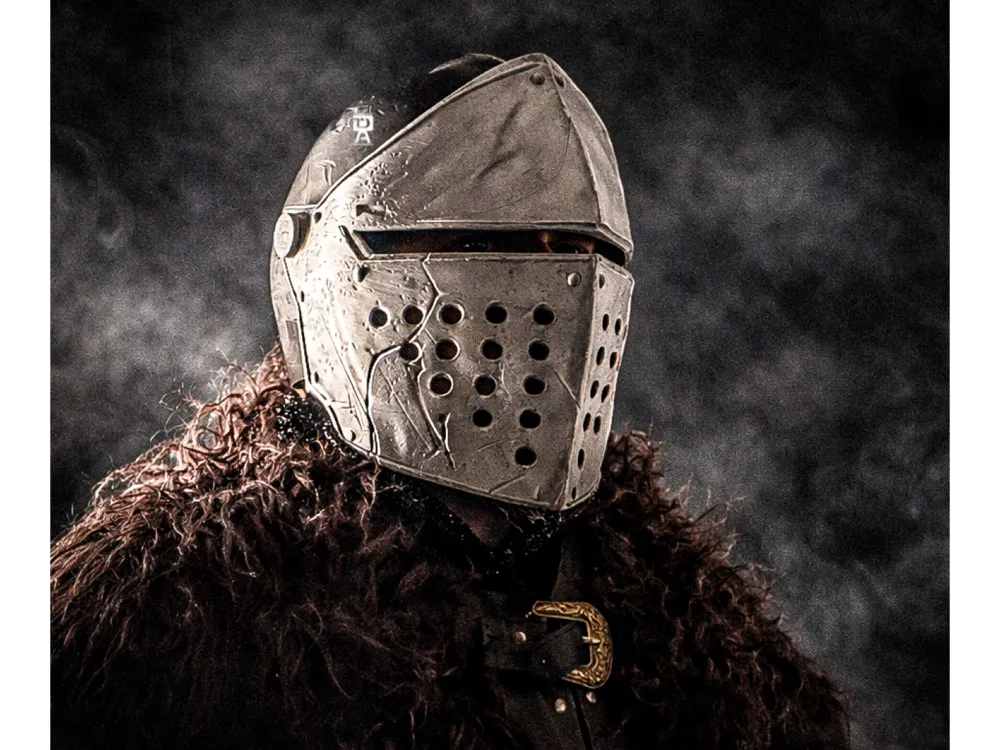 Medieval Knight Helmet - Free 3D Print Model - MakerWorld