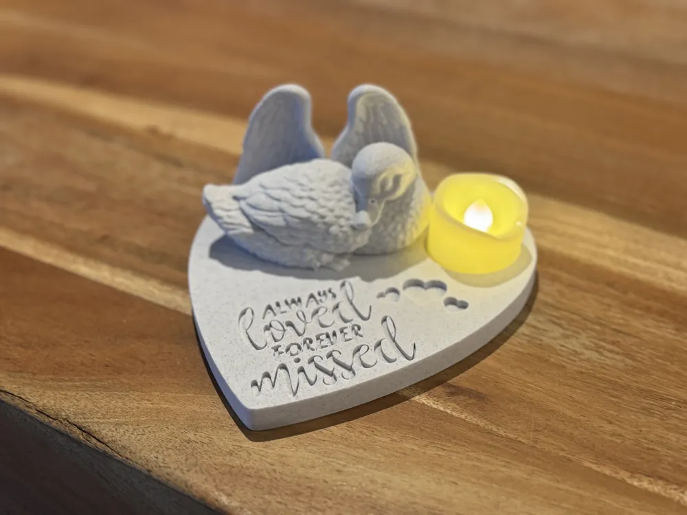 Angel Duck Always Loved Memorial - Free 3D Print Model - MakerWorld