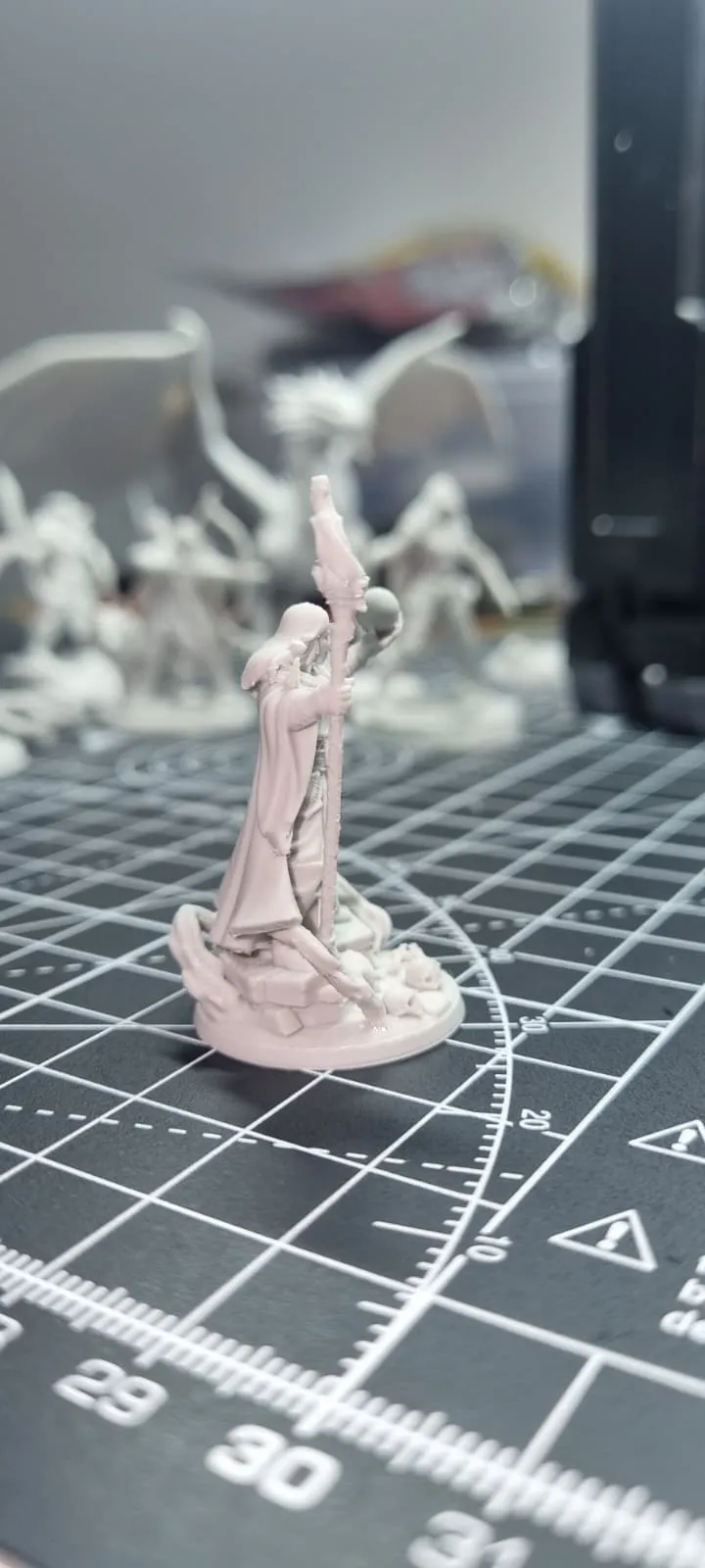 Wizard Necromancer Human Male D&D Miniature (48mm) - Free 3D Print ...