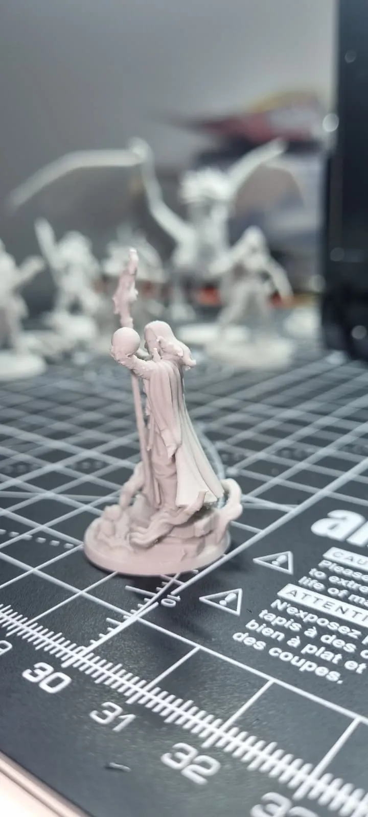 Wizard Necromancer Human Male D&D Miniature (48mm) by sorgioM ...