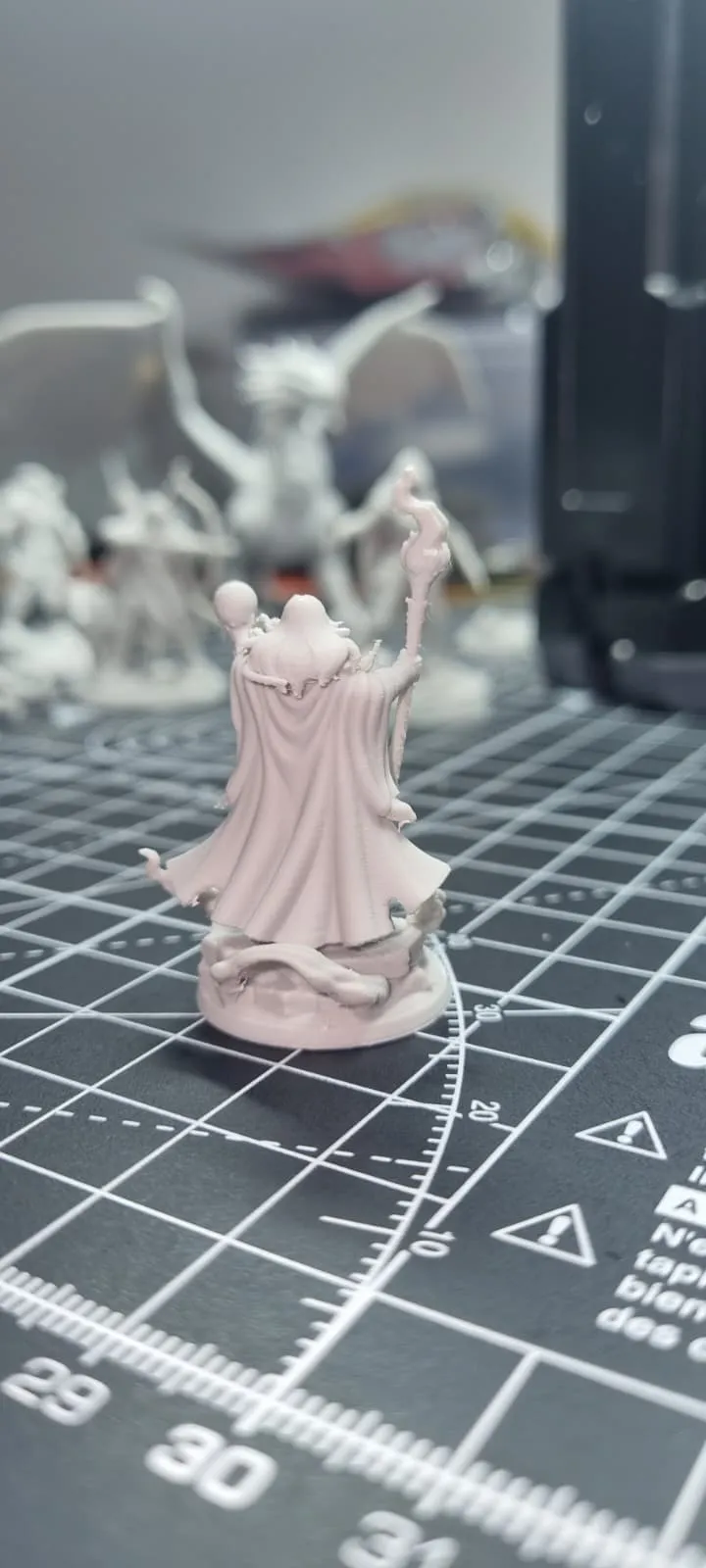 Wizard Necromancer Human Male D&D Miniature (48mm) - Free 3D Print ...