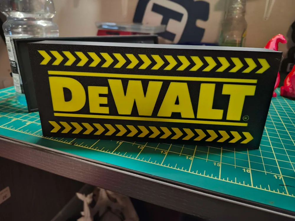 DeWALT Light Box / Wall Art by Tri-3D - MakerWorld