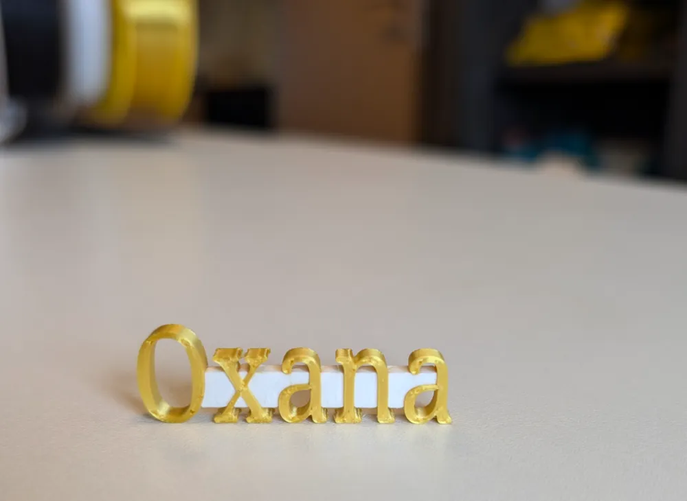 Oxana name tag by MrTivl - MakerWorld