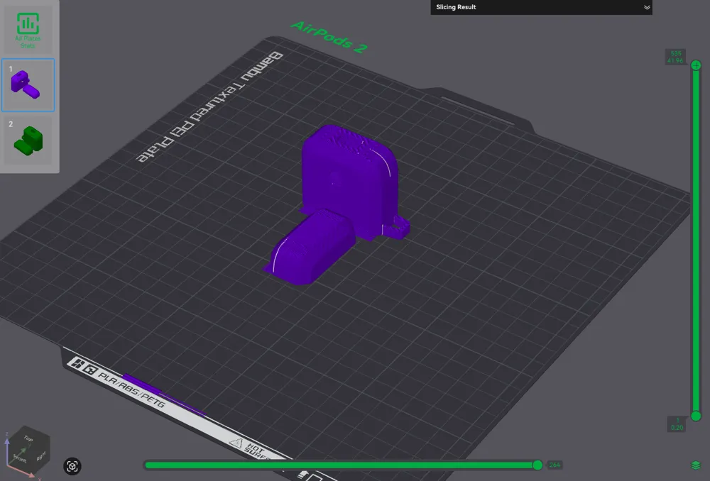 Keychain Flat-Edged AirPods 1/2 Case - Free 3D Print Model - MakerWorld
