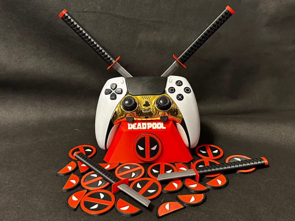 Stand for Dualsense - Deadpool by ShQ@r.Ok MakerWorld: Download Free 3D ...