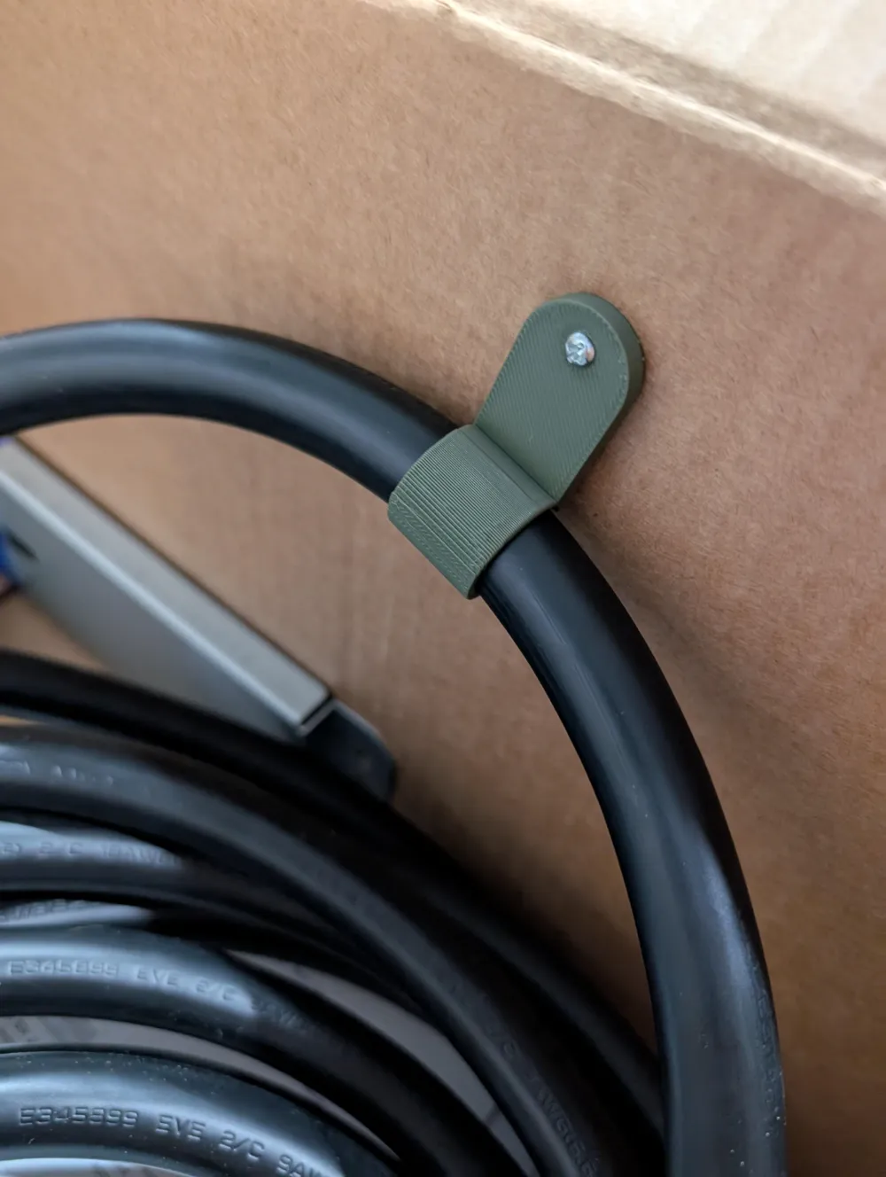 EV Charging Cable Wall Mount Clip by CorneliousJD - MakerWorld