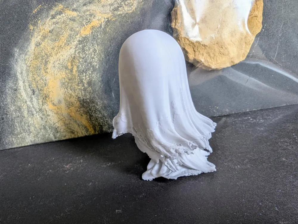 Floating Haloween Ghost by Wizualizer MakerWorld: Download Free 3D Models