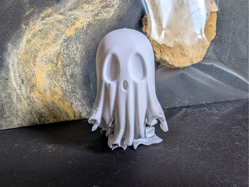 Floating Haloween Ghost by Wizualizer MakerWorld: Download Free 3D Models