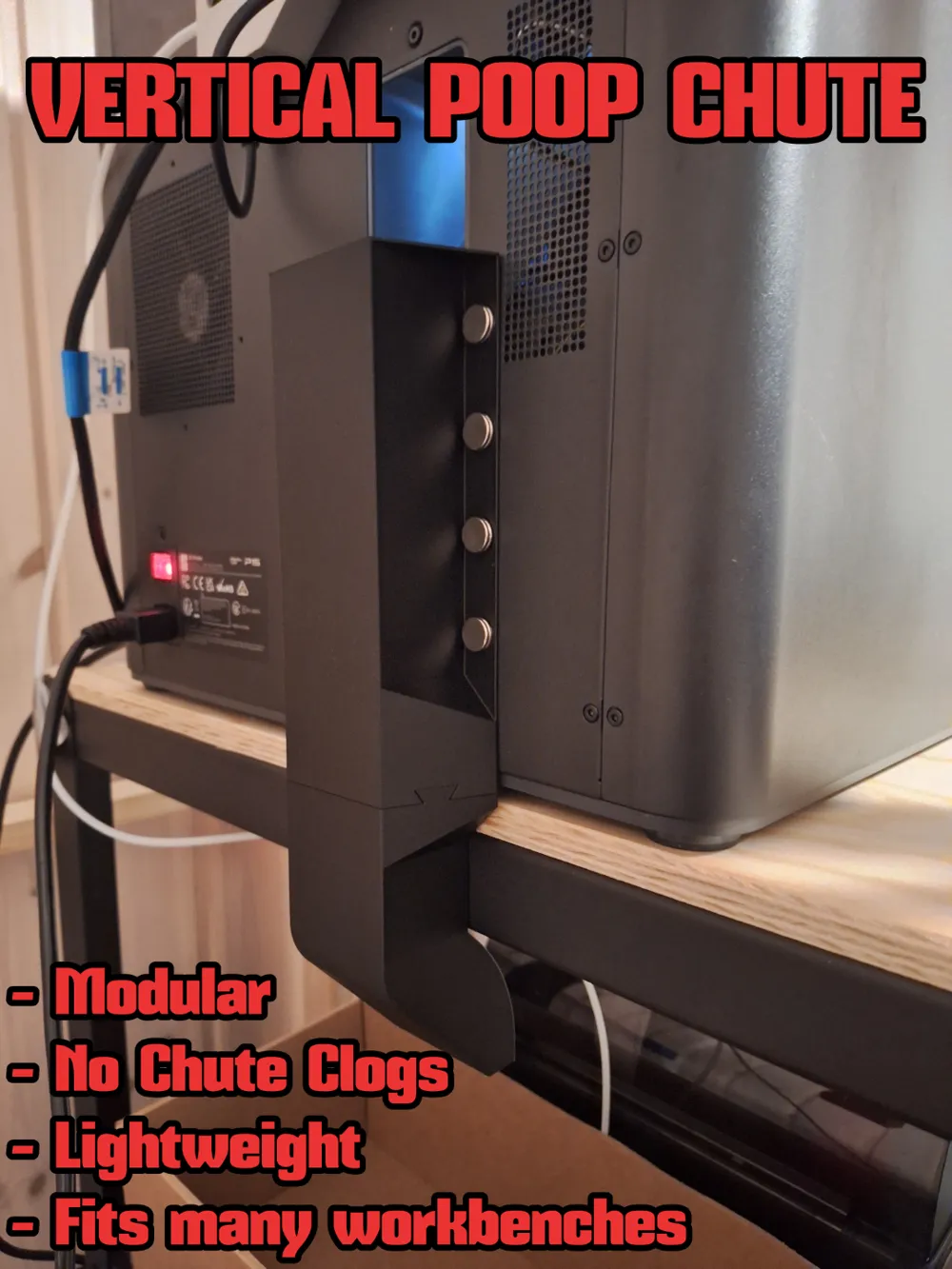 Vertical Poop Chute for X/P Series by Korqie MakerWorld: Download Free ...