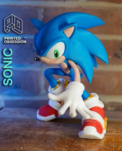 Sonic - Fan Art - Print in Pieces - Full color by Printed Obsession ...