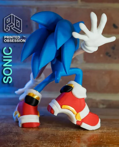 Sonic - Fan Art - Print in Pieces - Full color by Printed Obsession ...