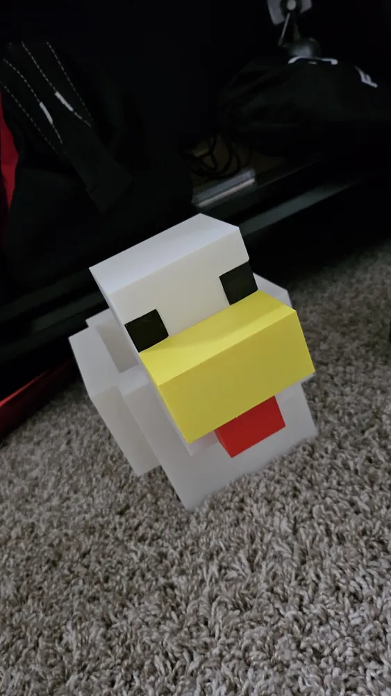 Minecraft Chicken Bucket - Free 3D Print Model - MakerWorld