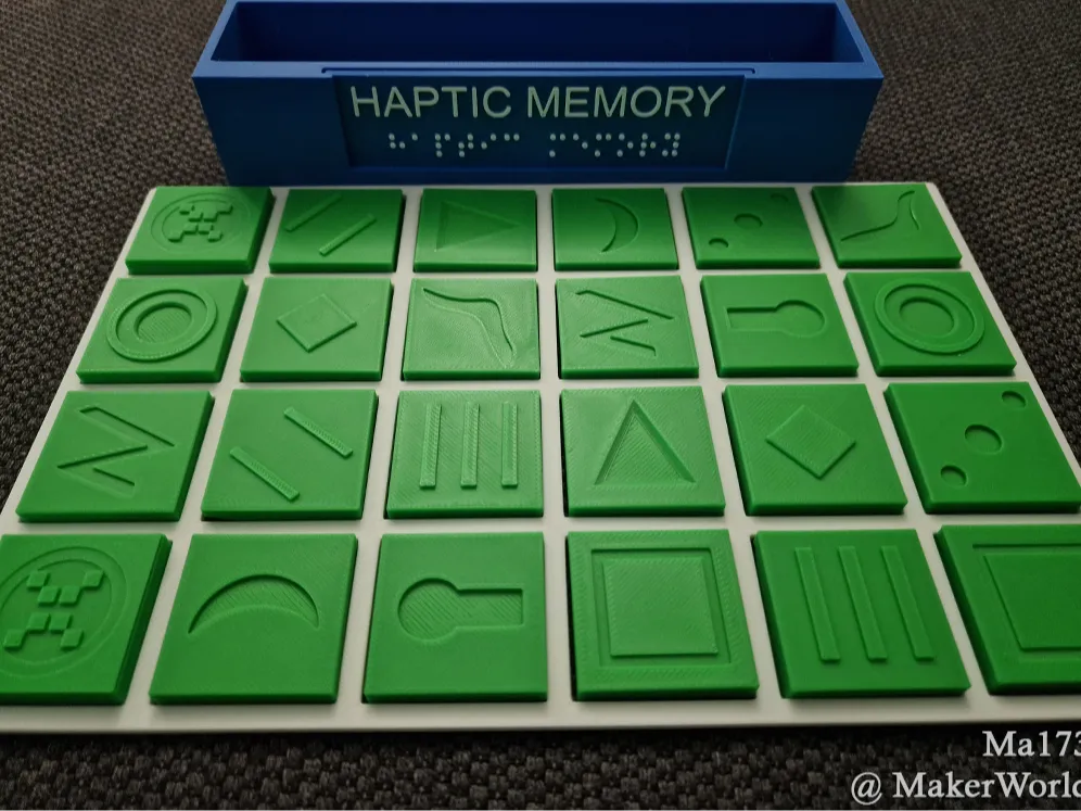 Haptic Memory – Tactile Memory Game - Free 3D Print Model - MakerWorld