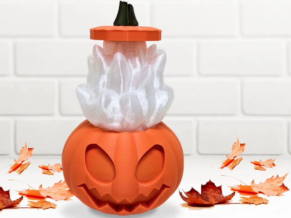Exploding Pumpkin Lamp or Tea Light - Free 3D Print Model - MakerWorld