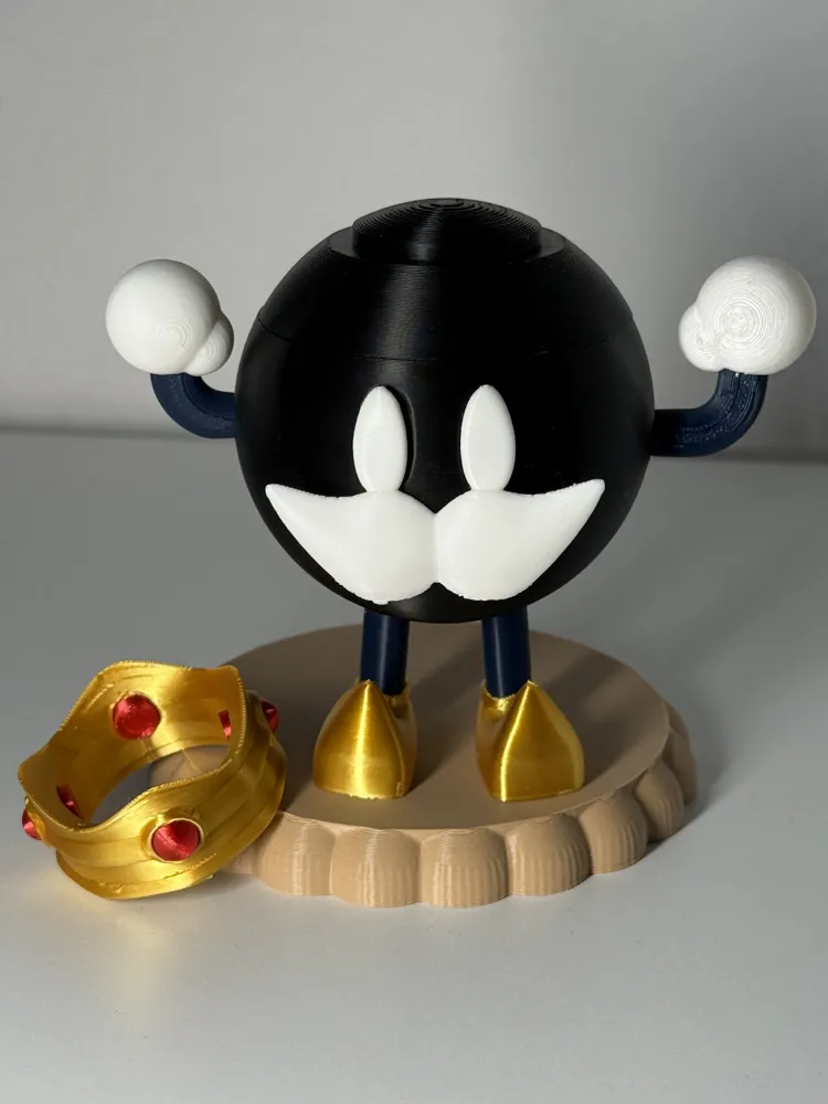 Figura de Rey-Bob-Omb - Super Mario - Modelo de impresión 3D gratuito ...