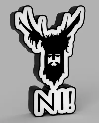 Monty Python and the Holy Grail Black Knight LED Lamp by BeeTee 3D ...