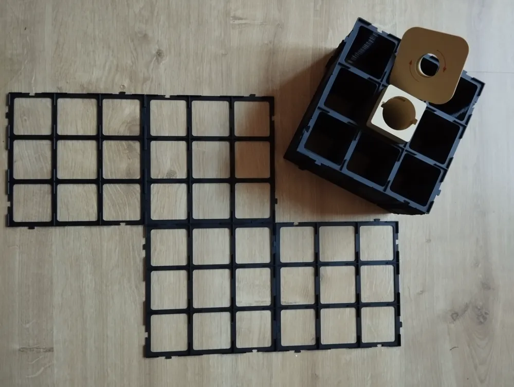 Carcassonne tile grids with holder by Crealix 3D MakerWorld: Download ...