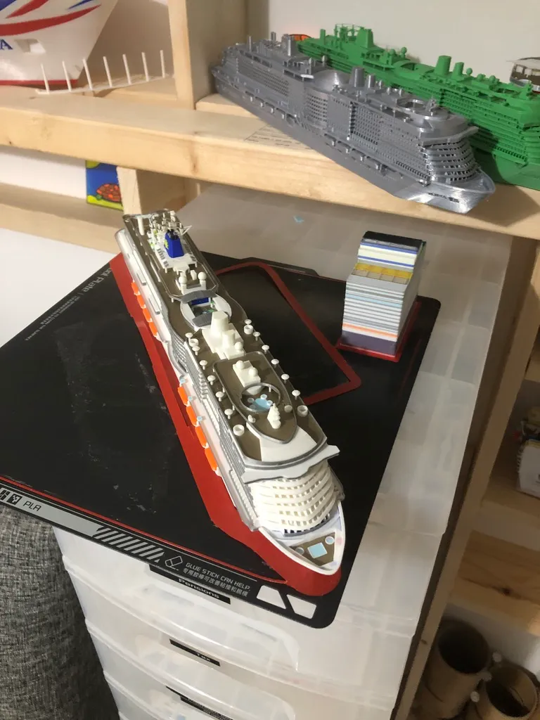 P&O Cruises Arvia 1:1000 Multi Colour Full or Waterline - Free 3D Print ...