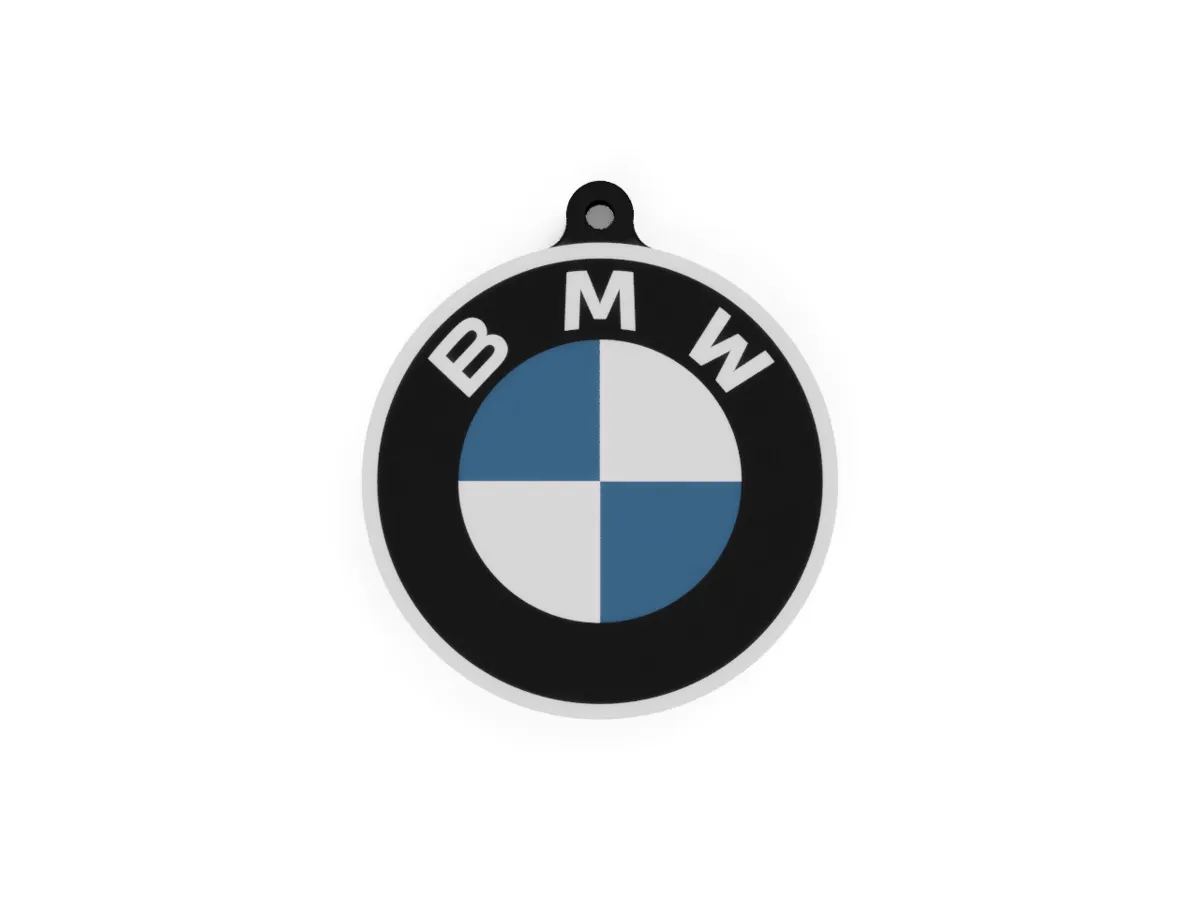 BMW Logo Keychain - Free 3D Print Model - MakerWorld
