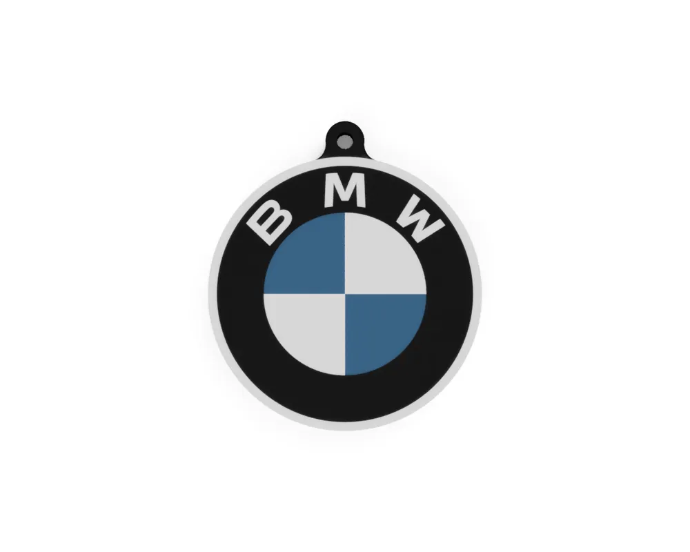 BMW Logo Keychain - Free 3D Print Model - MakerWorld