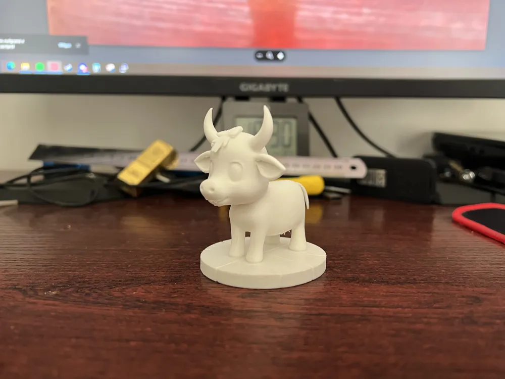 Cute Stylized Cow – 3D Printable Figurine by Tom0k455 MakerWorld ...