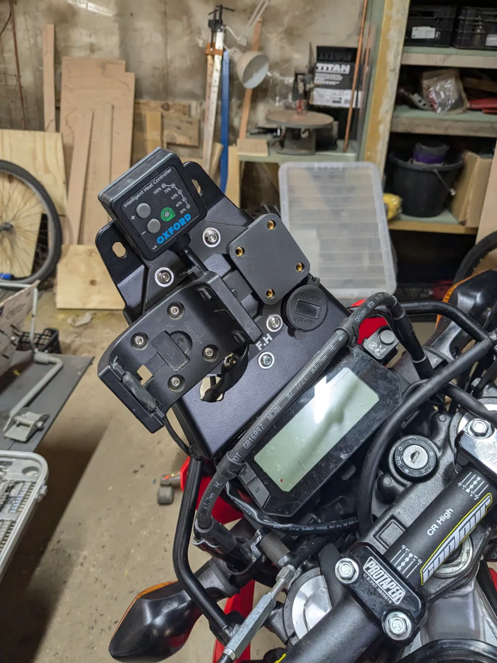 DUAL AMPs Mount for Adventure Spec Mini Fairing by frank.huffer18 ...