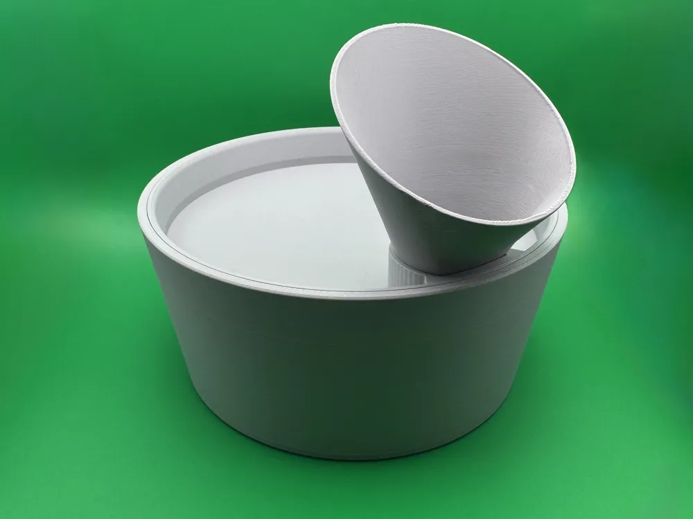 Sunflower Seed Bowl with Removable Spit Funnel by wiste95 MakerWorld ...