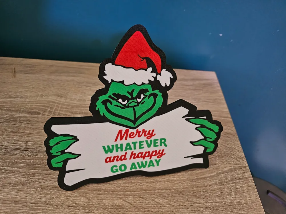 Grinch Standing Display/Plaque by JSSL 3D - MakerWorld