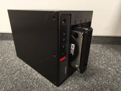 ThinkNAS - 4x HDD NAS enclosure for Lenovo M920q - Free 3D Print Model ...
