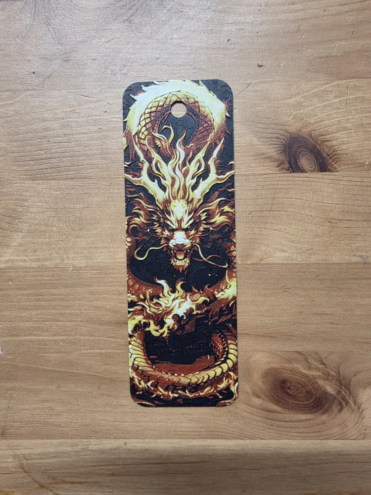 Dragon Bookmark - Free 3D Print Model - MakerWorld