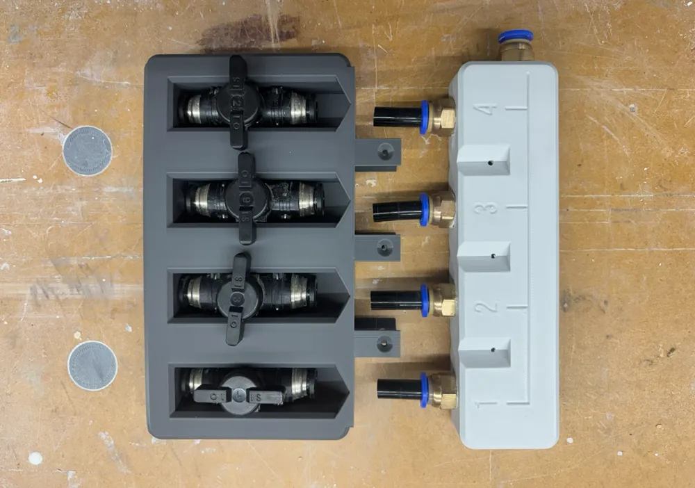 Manifold & Valve Organizer| Vacuum Clamping System by KeKap MakerWorld ...