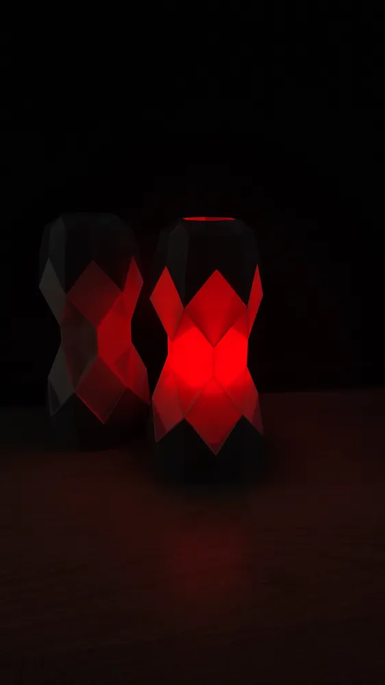 Geometric Core RGB Lamp by Gekko MakerWorld: Download Free 3D Models