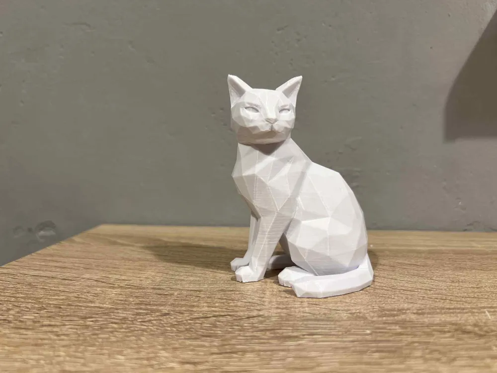 Low Poly - Cat - Free 3D Print Model - MakerWorld