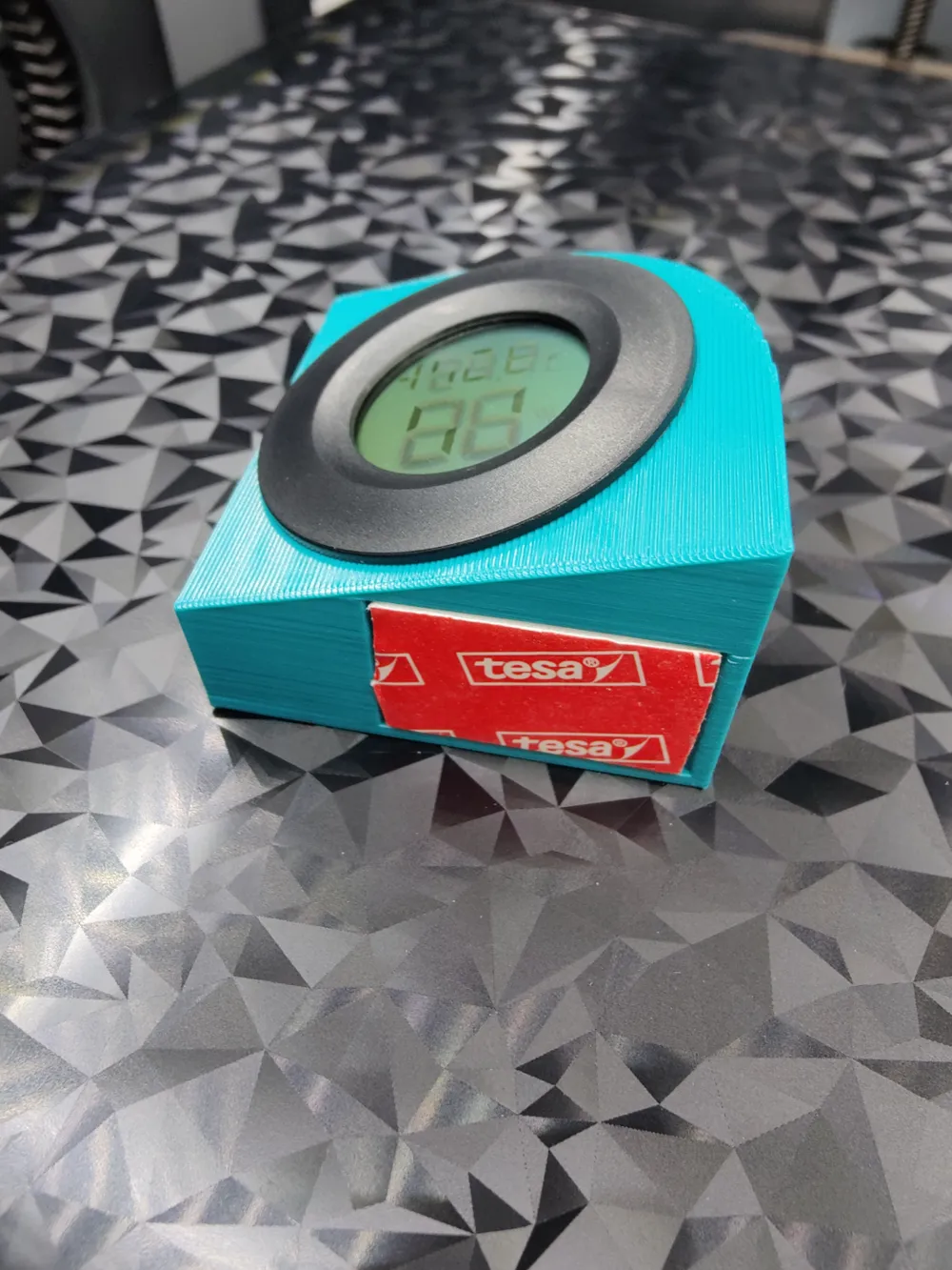 Hygrometer Thermometer Holder Bambu Lab X1C P1S by Minus97 - MakerWorld