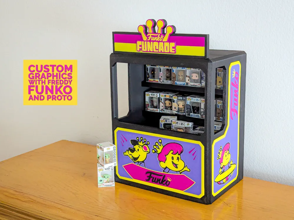 Funko Funcade Display Box - Bitty Pops - Free 3D Print Model - MakerWorld