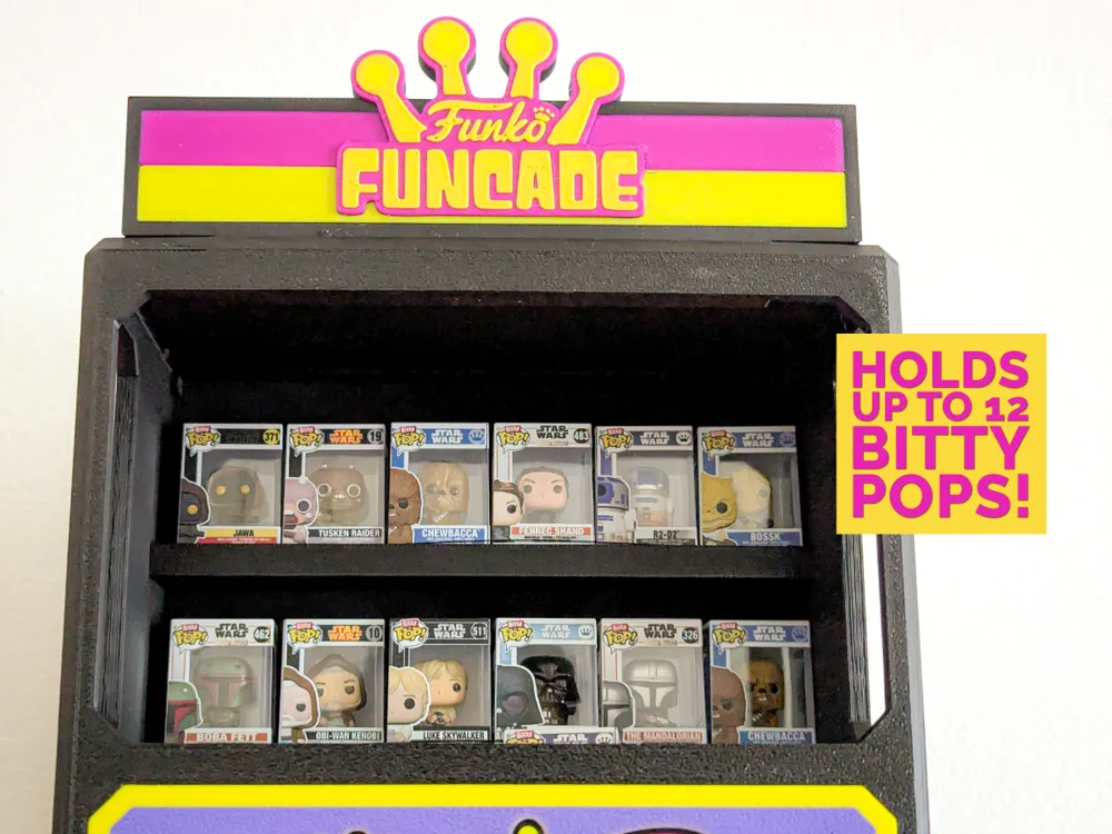 Funko Funcade Display Box - Bitty Pops - Free 3D Print Model - MakerWorld