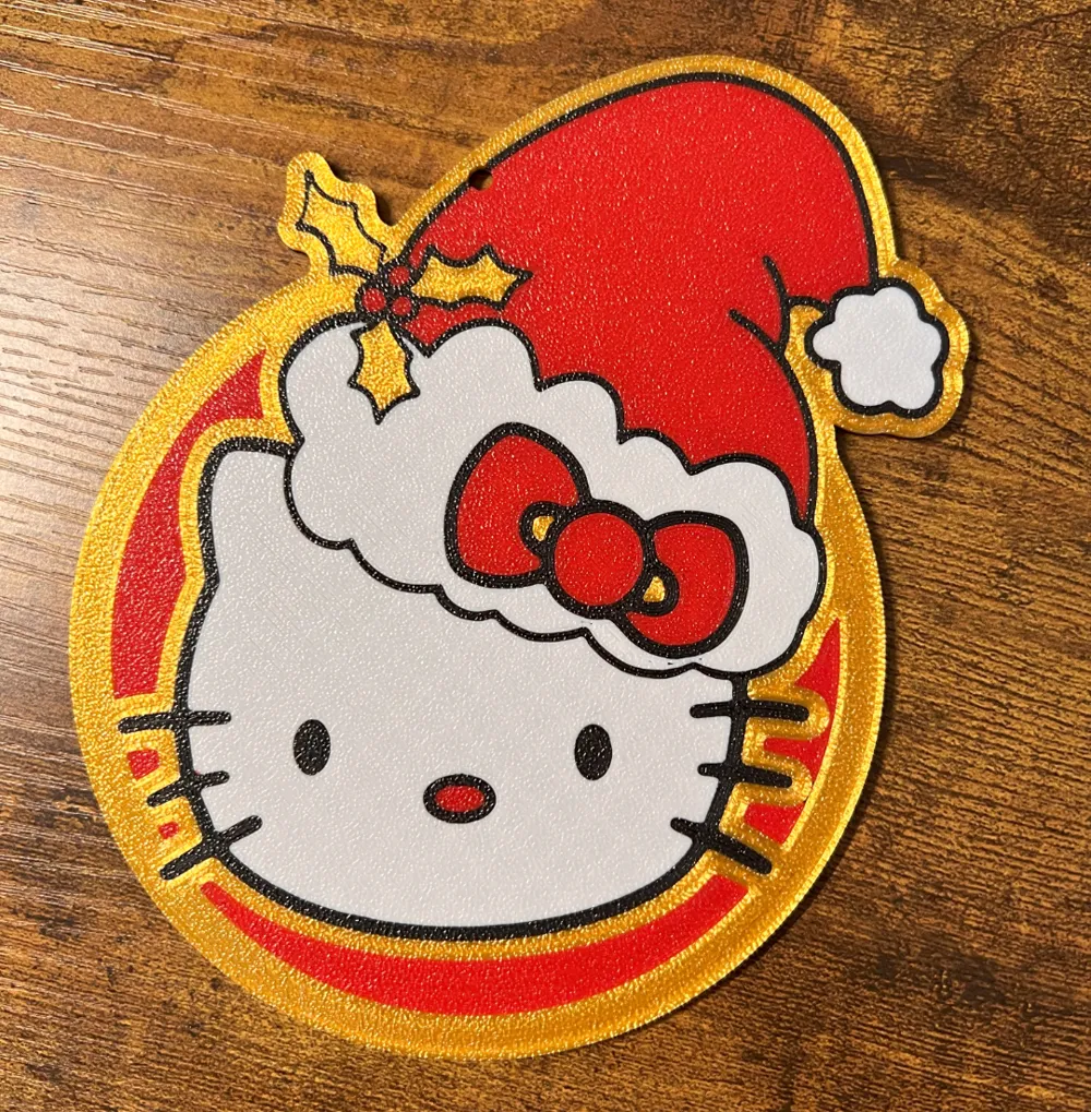 Hello Kitty Santa Decoration by StudBuffin - MakerWorld