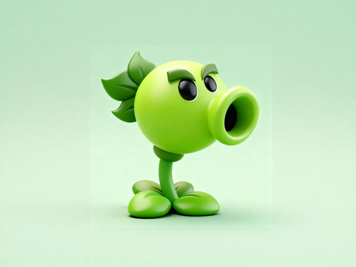 Erbsenkanone - Pflanzen gegen Zombies-Lexikon - Malspielzeug für Kinder ...