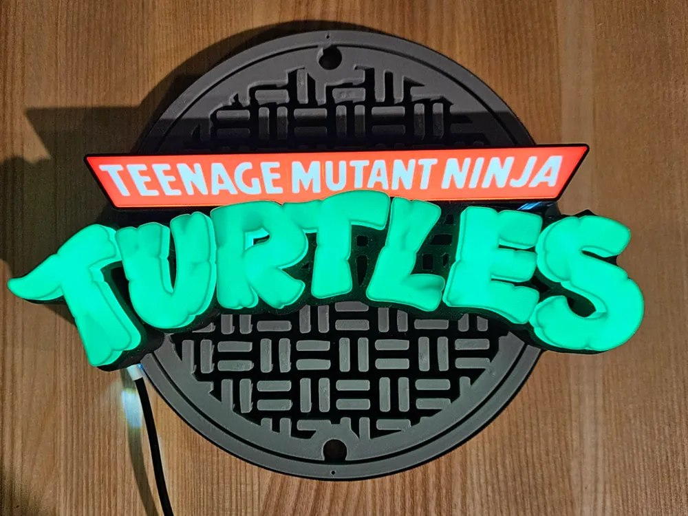TMNT Teenage Mutant Ninja Turtles led light - Free 3D Print Model ...