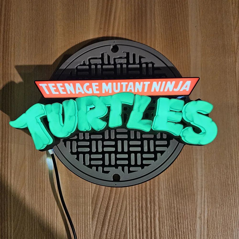 TMNT Teenage Mutant Ninja Turtles led light by Sofa MakerWorld ...