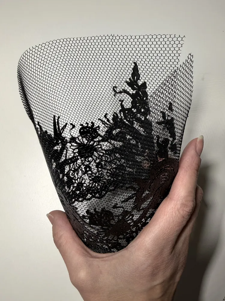 3D Printed Lace on Tulle Elegant Delicate TPU/PLA - Free 3D Print Model ...