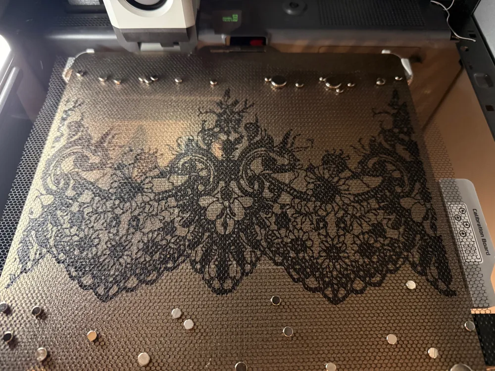 3D Printed Lace on Tulle Elegant Delicate TPU/PLA - Free 3D Print Model ...