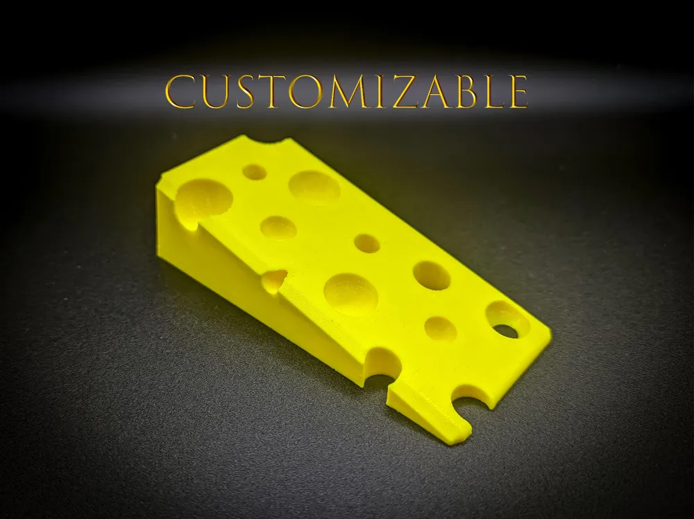 (TPU) Cheese Door Stopper by besnia_darvar MakerWorld: Download Free 3D ...