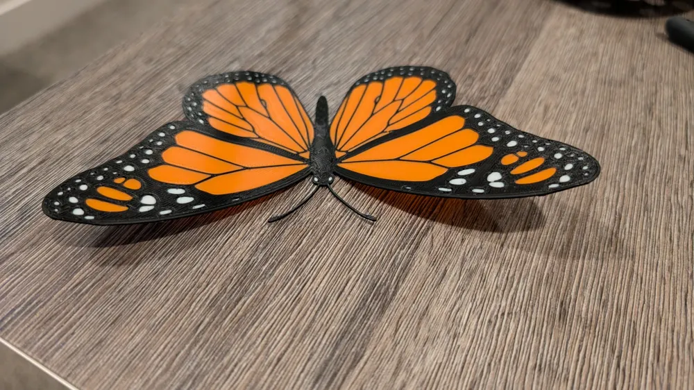 Monarch butterfly - Free 3D Print Model - MakerWorld