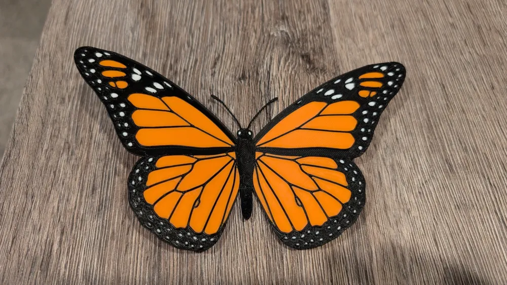 Monarch butterfly - Free 3D Print Model - MakerWorld